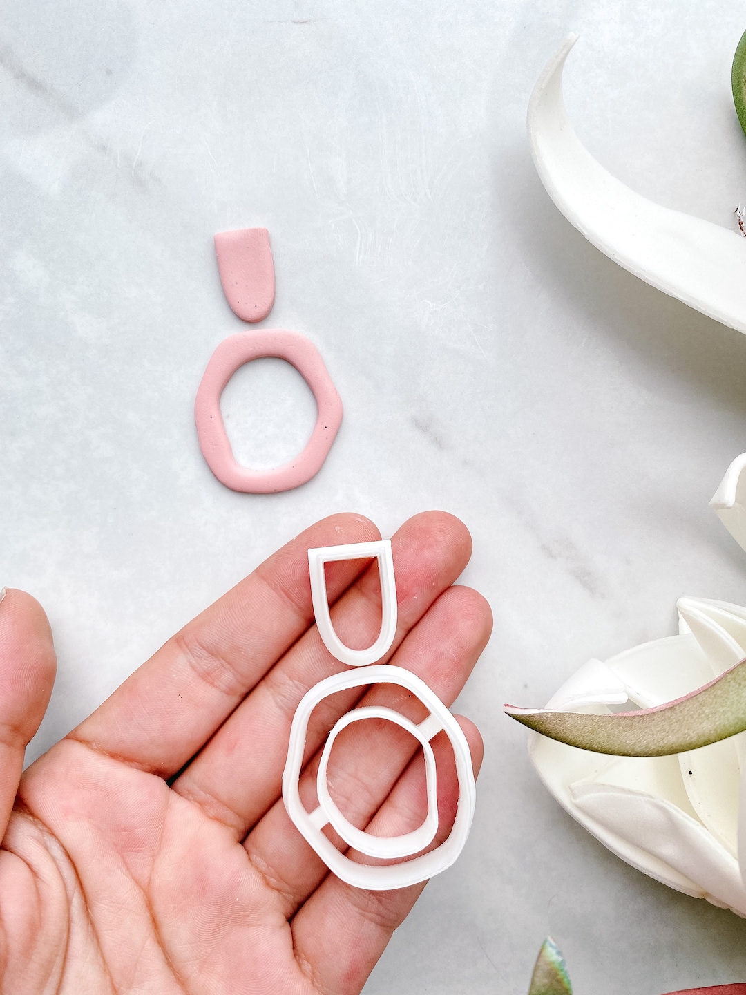 Organic Donut Dangle Set Polymer Clay Cutter | Polymer Clay Tools ...