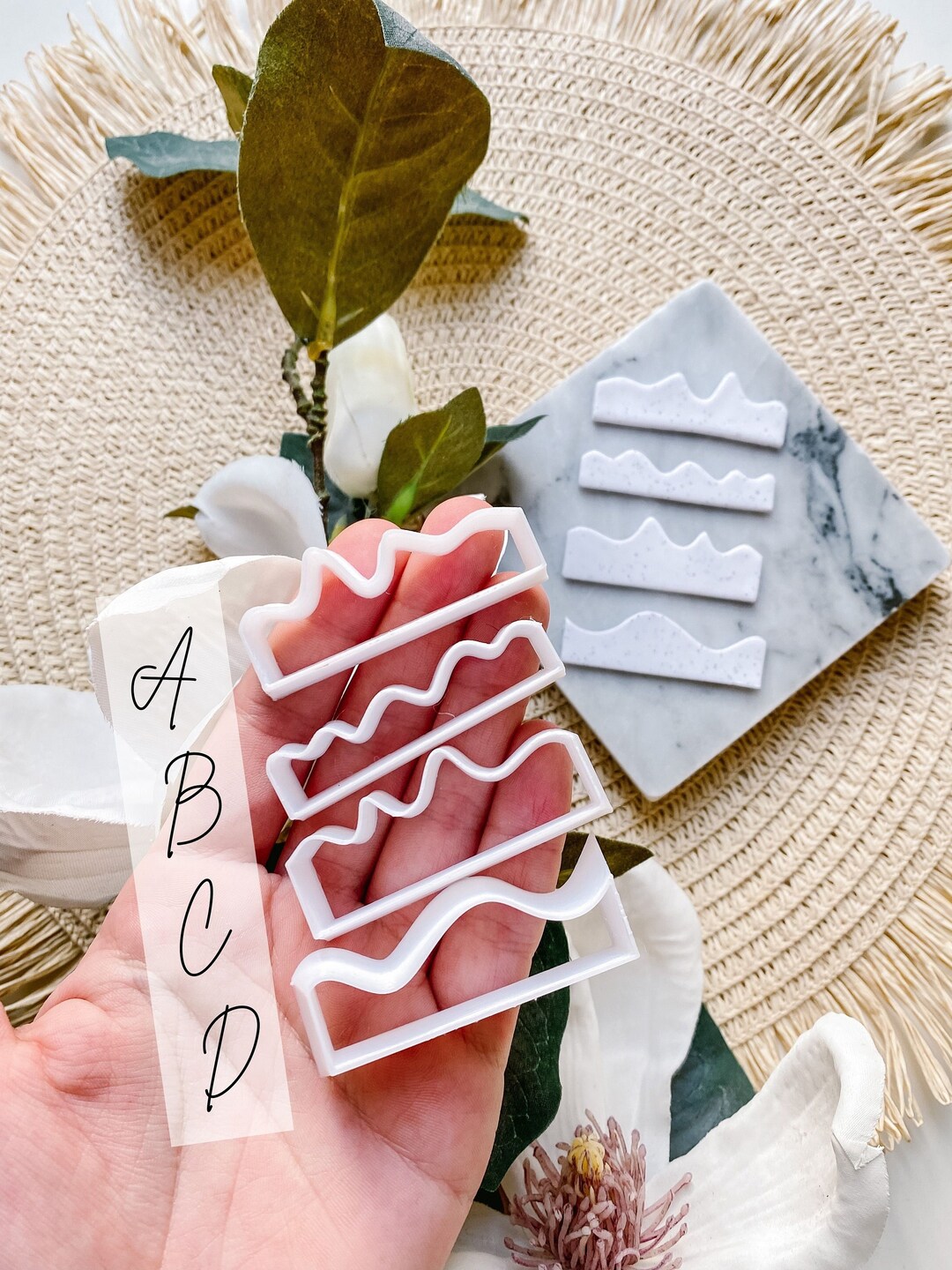 Waves Polymer Clay Cutters / Mountain Shape Clay Cutters / Sharp Edges ...