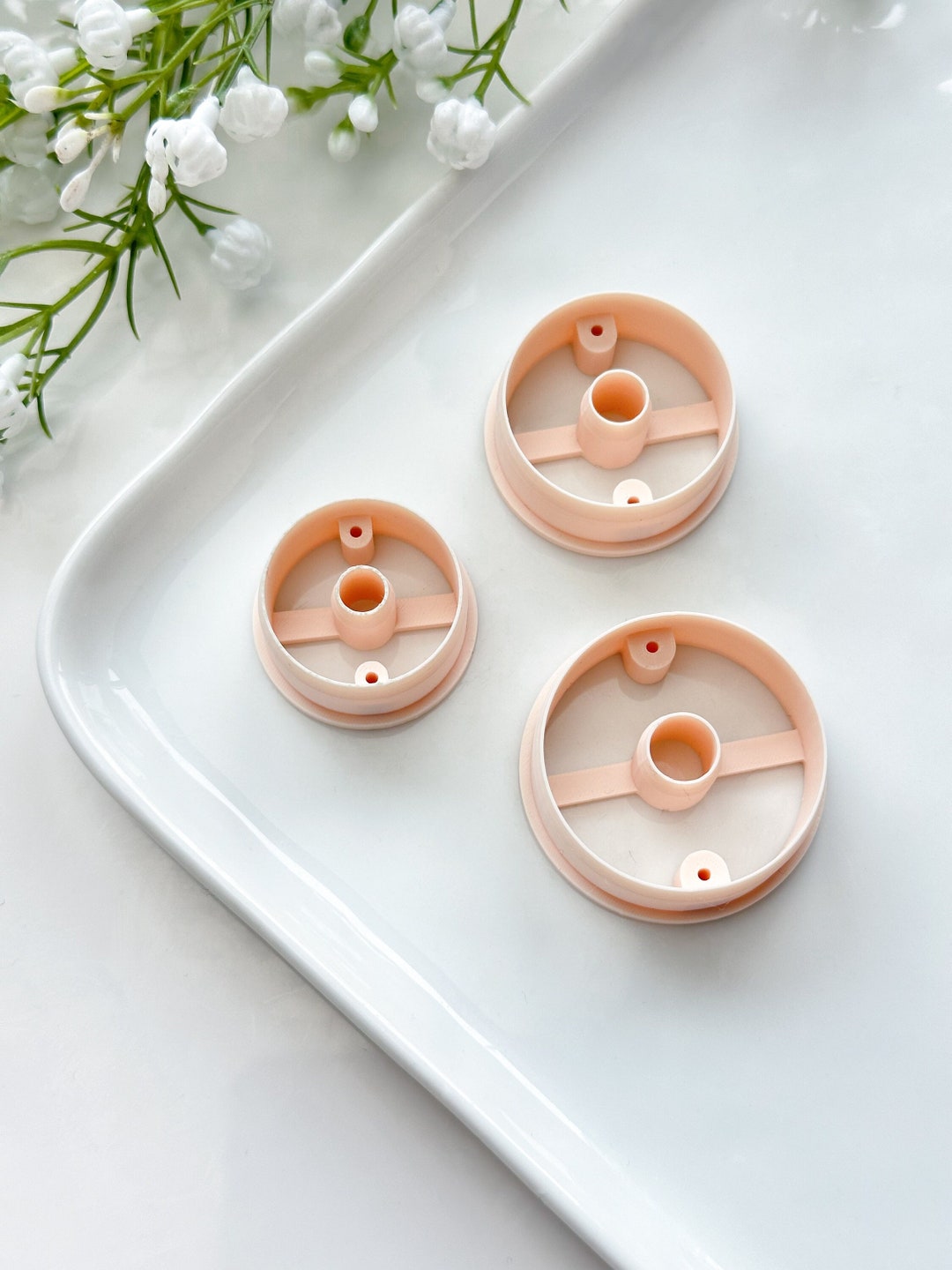 Chunky Circle Donut With Drill Guides Polymer Clay Cutter | Polymer ...