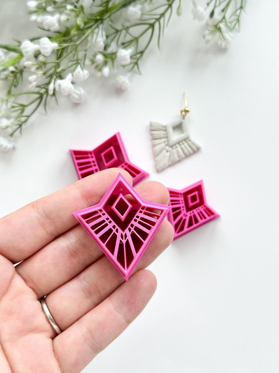 Macrame Rhombus Donut Polymer Clay Cutter | Polymer Clay Tools ...