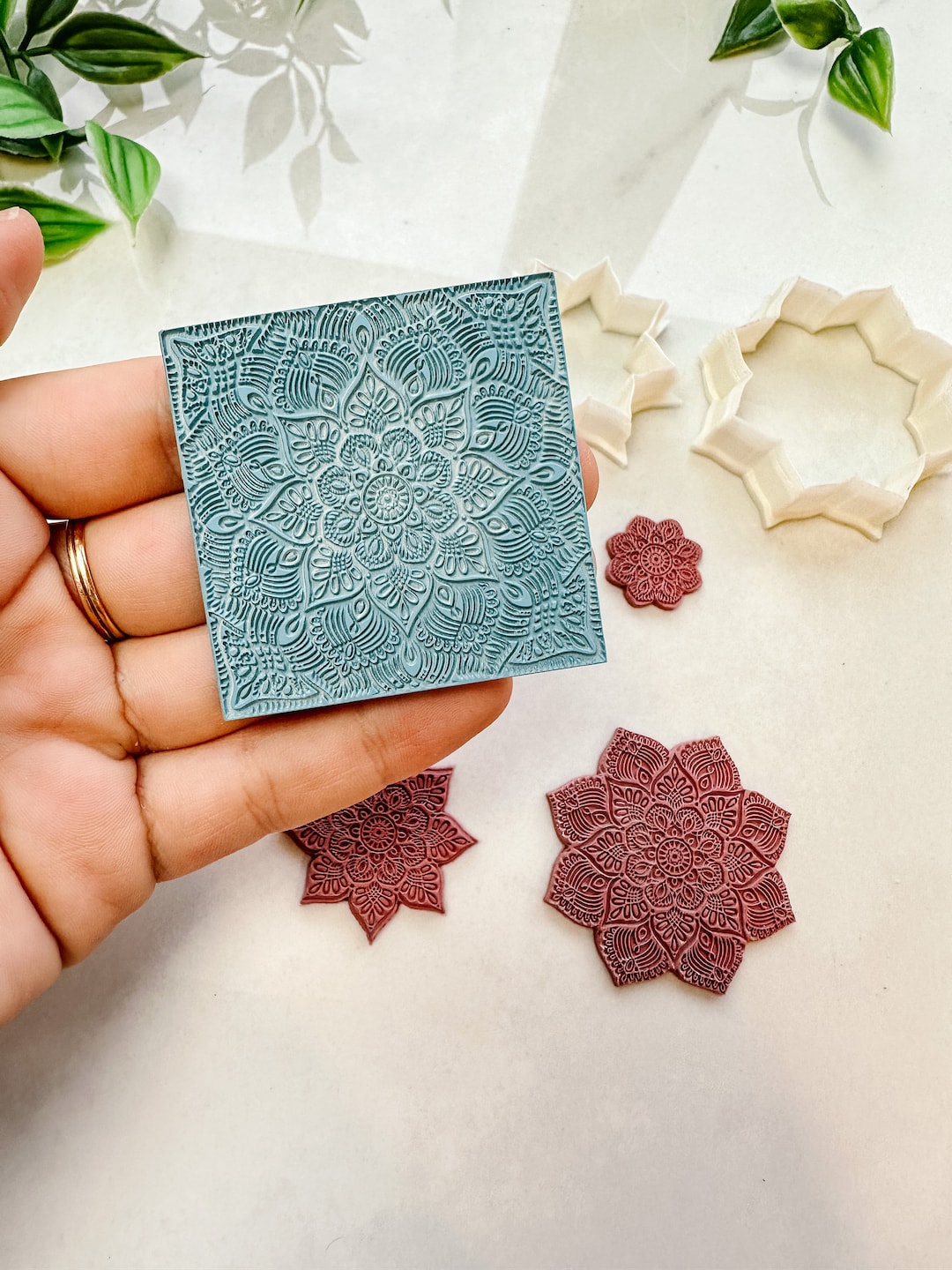 Mandala Texture Mat #6 for Polymer Clay - Etsy