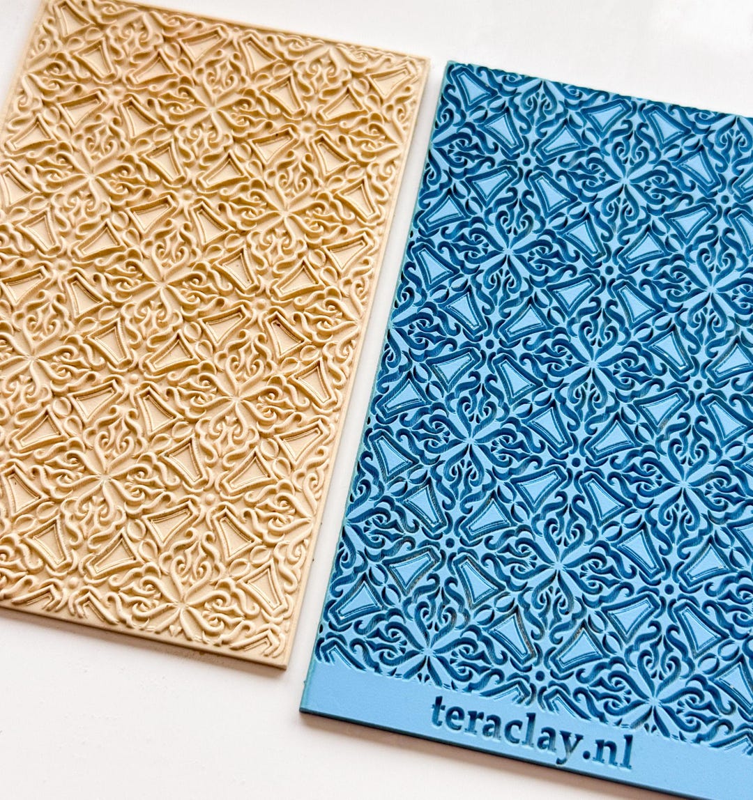 Ethnic Tiles Rubber Texture Mat for Polymer Clay | Jewellery Making ...