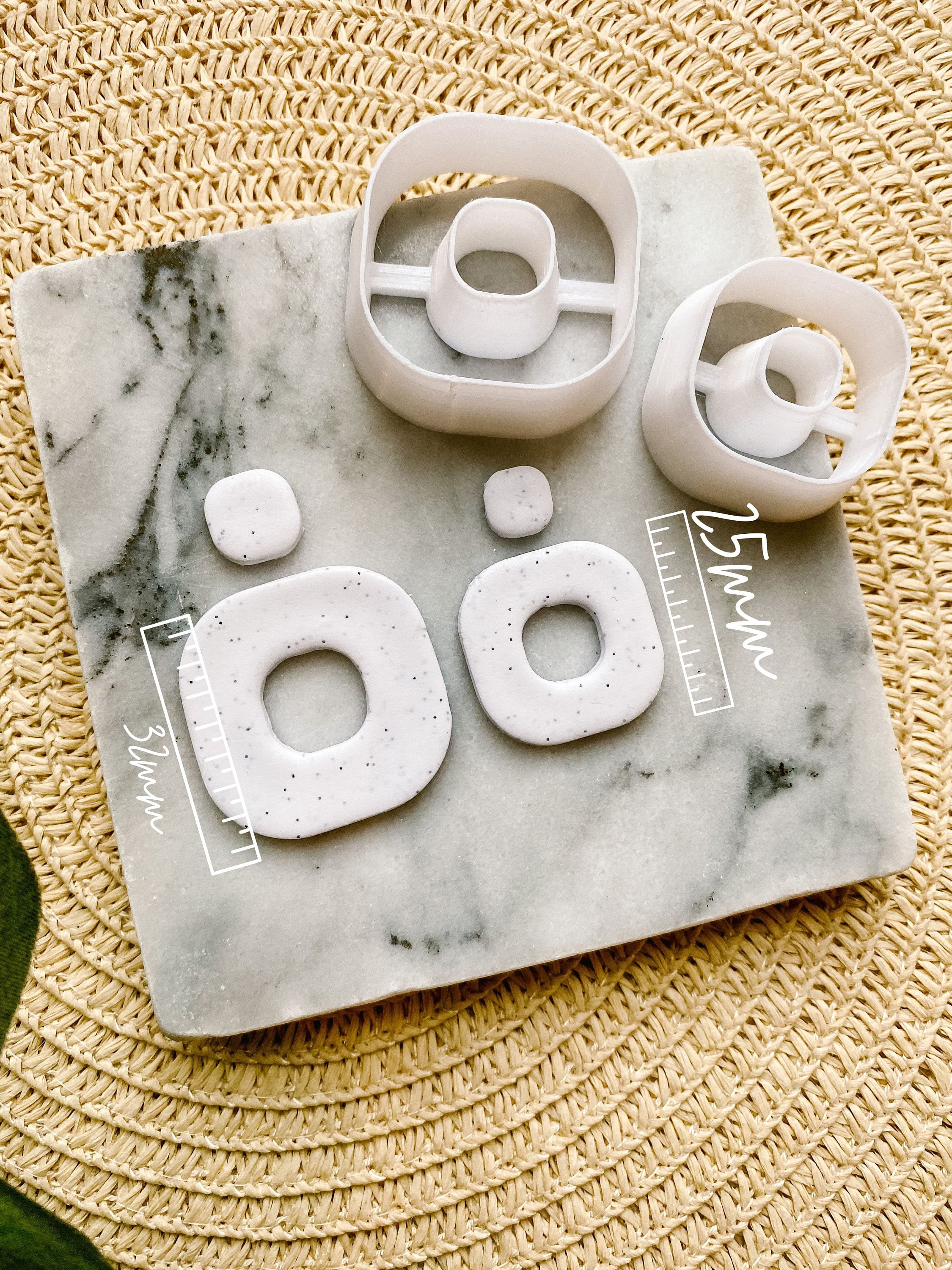 Rounded Square Donut Polymer Clay Cutter / Rounded Square - Etsy