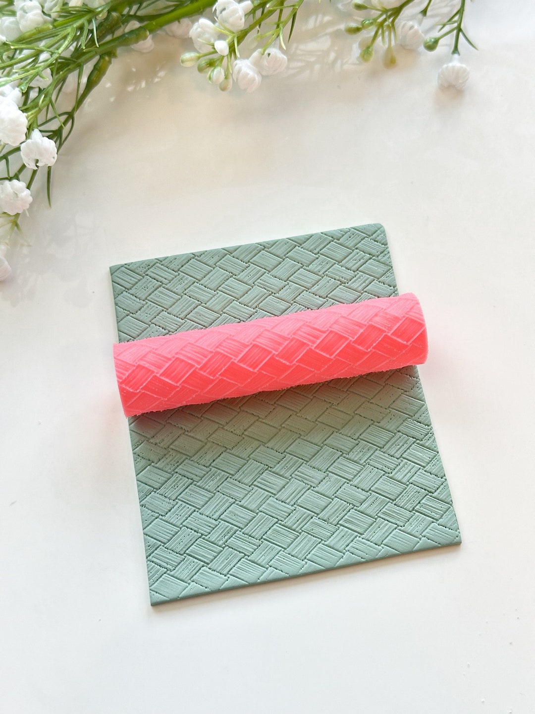 Basket Weave Texture Roller for Jewellery Making | Polymer Clay Texture ...