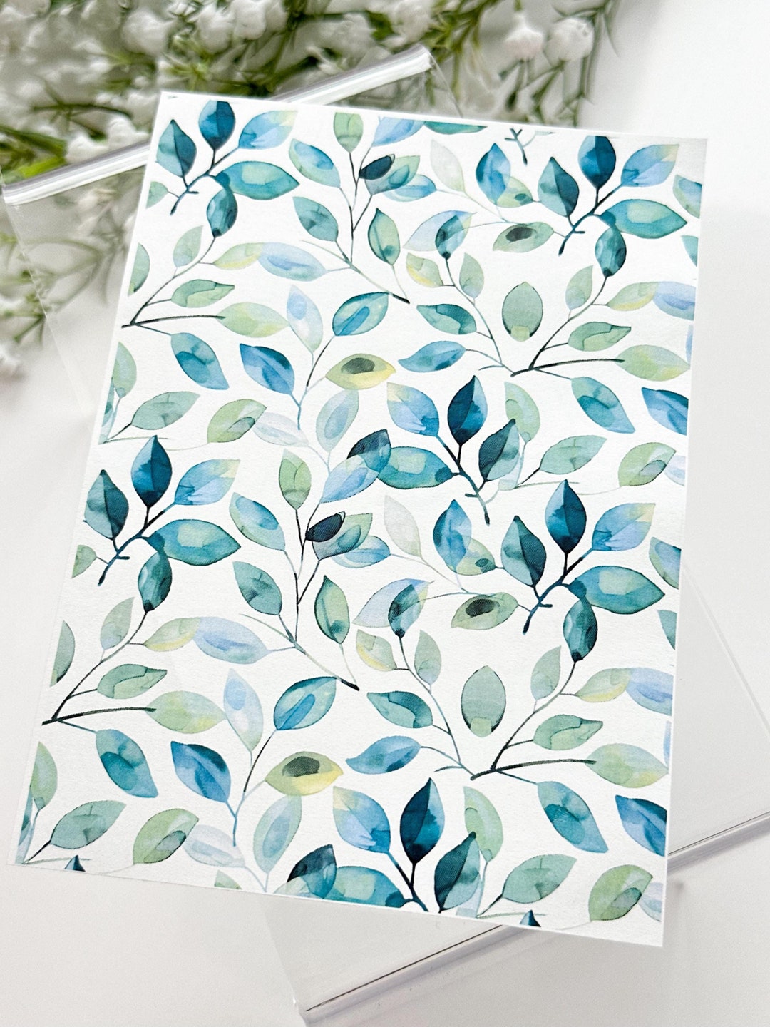 Transfer Paper Sheet 384 Watercolor Leaves | Image Transfer Paper ...