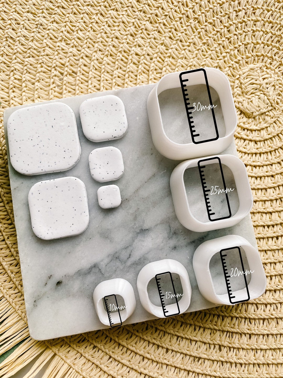 Square Shape With Rounded Corners Polymer Clay Cutters / Rounded Corner ...