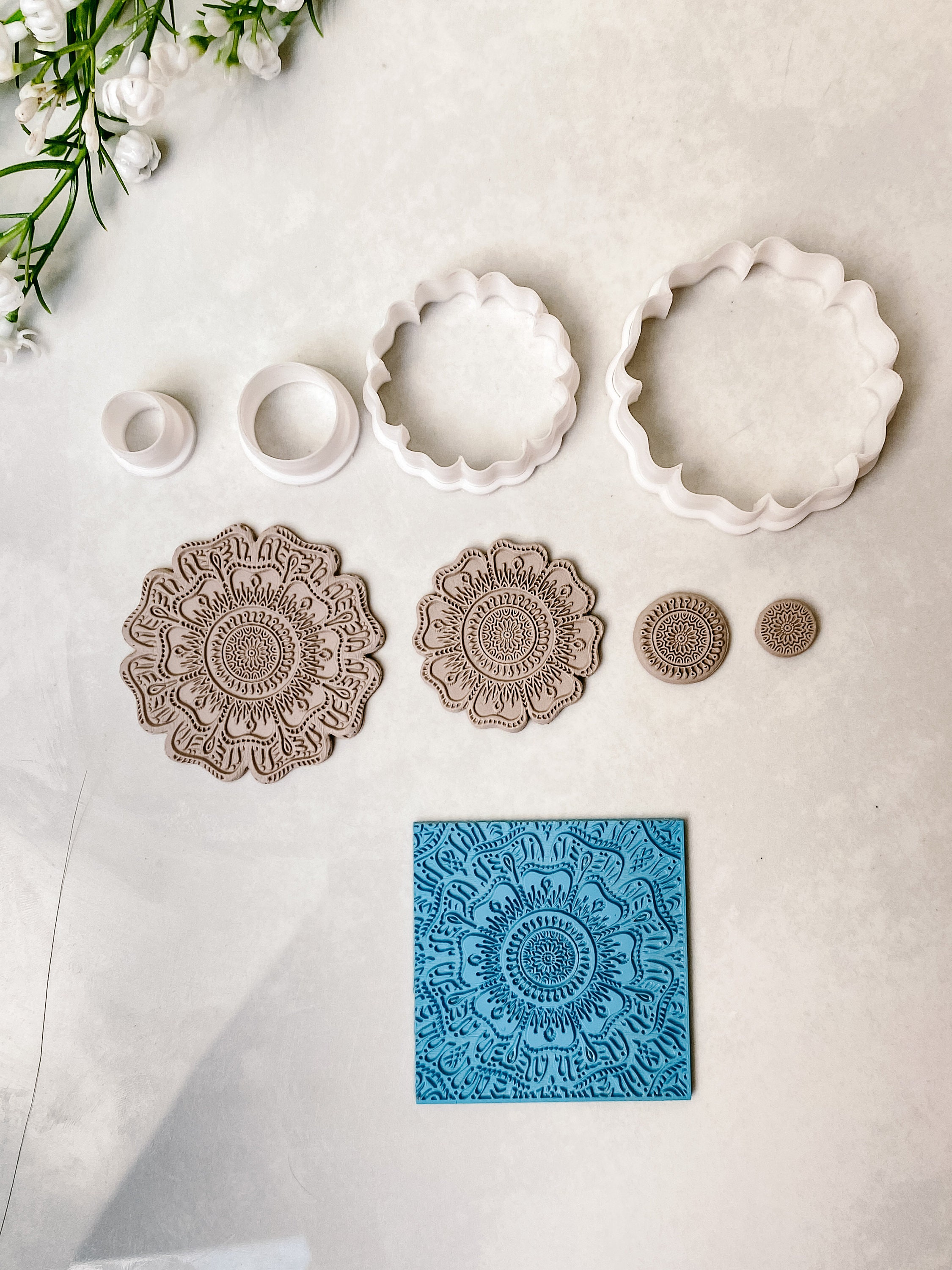 Mandala Texture Mat 1 for Polymer Clay - Etsy