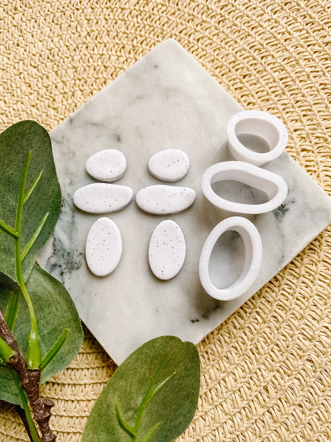 Pebbles Dangle Set Polymer Clay Cutters / Pebbles Organic Shape Set ...