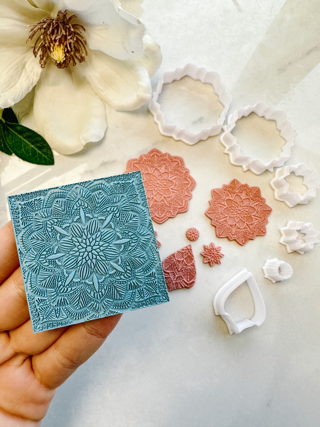 Mandala Texture Mat #8 for Polymer Clay - Etsy