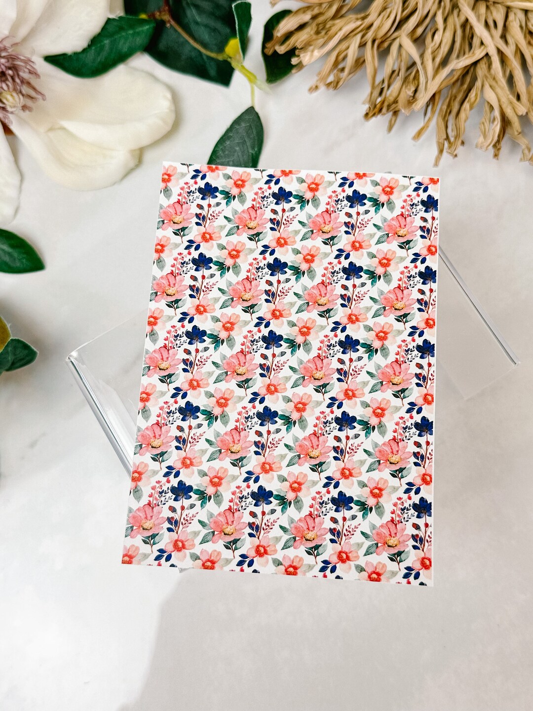 Transfer Paper Sheet 140 Red Spring Flowers | Water Soluble Paper ...