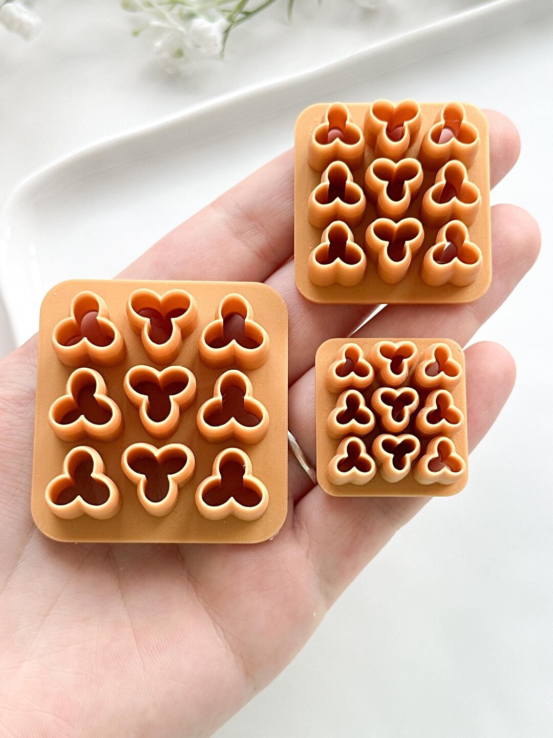 Flower #1 Triple Floral Cluster Cutter | Polymer Clay Cutters ...
