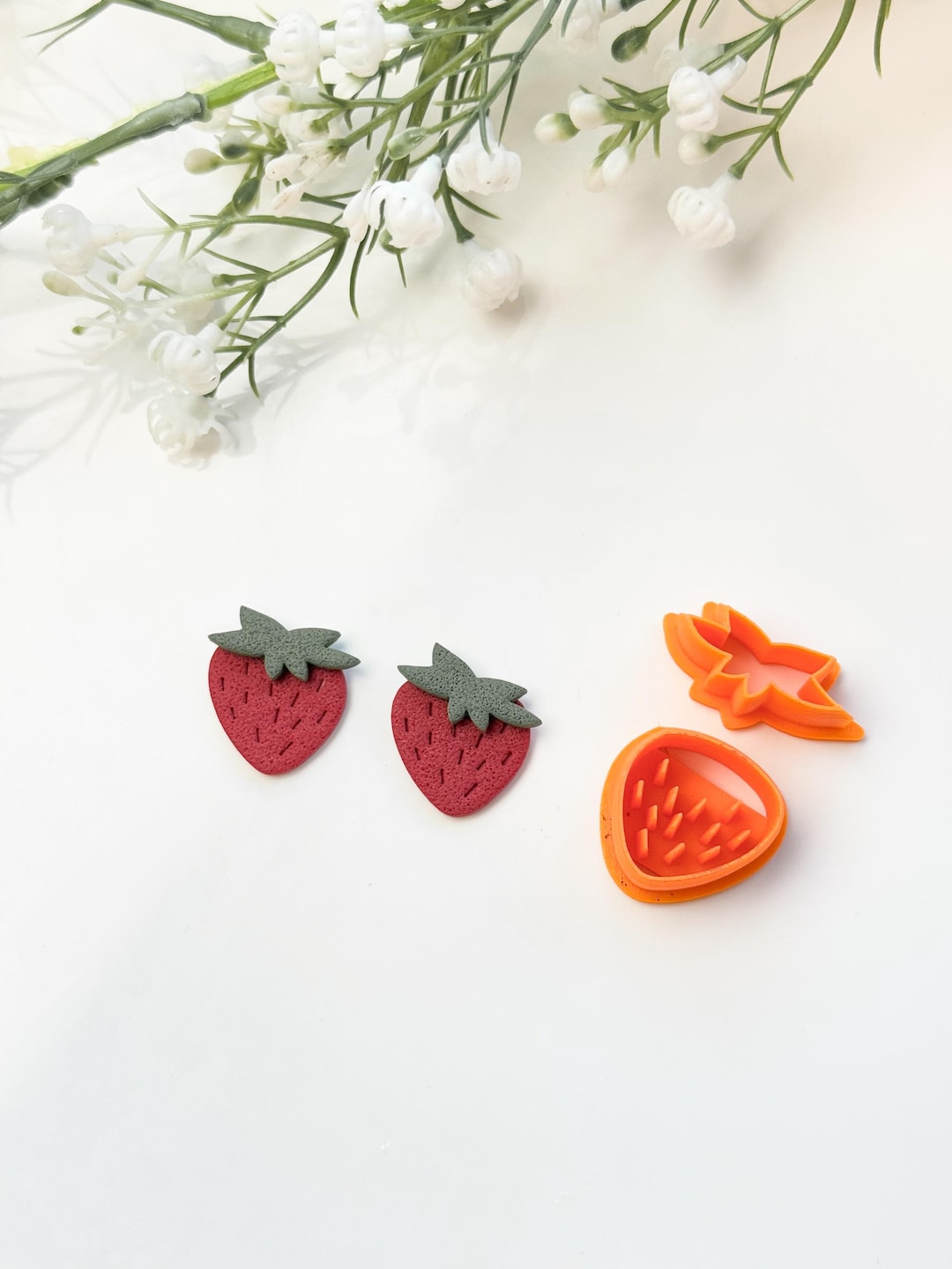 Strawberry Set Polymer Clay Cutters | Polymer Clay Tools | Earring ...