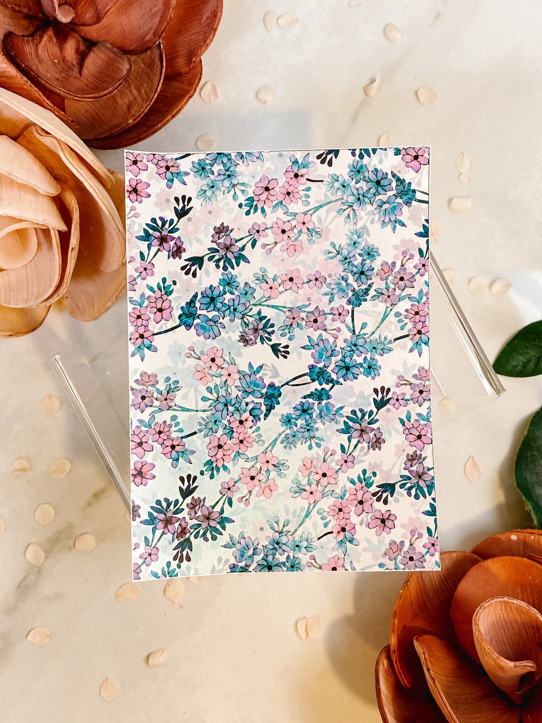 Transfer Paper Sheet 43 Wildflowers in Purple | Water Soluble Paper ...