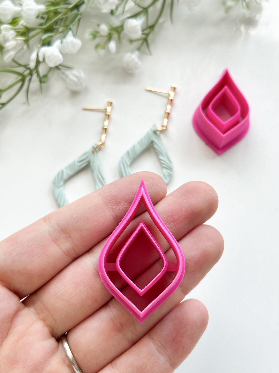 Pointy Donut Bezel Polymer Clay Cutter | Polymer Clay Tools | Earring ...