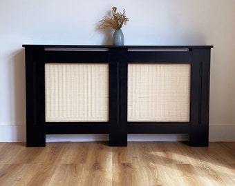 Large White Rattan Radiator Cover - Etsy UK