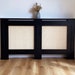 Large Black Rattan Radiator Cover - Etsy UK