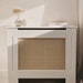 Small White Rattan Radiator Cover - Etsy UK