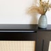 Large Black Rattan Radiator Cover - Etsy UK