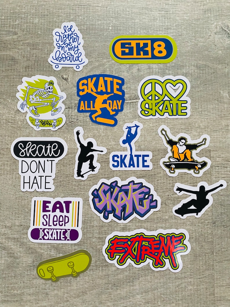 Skate Stickers - Etsy