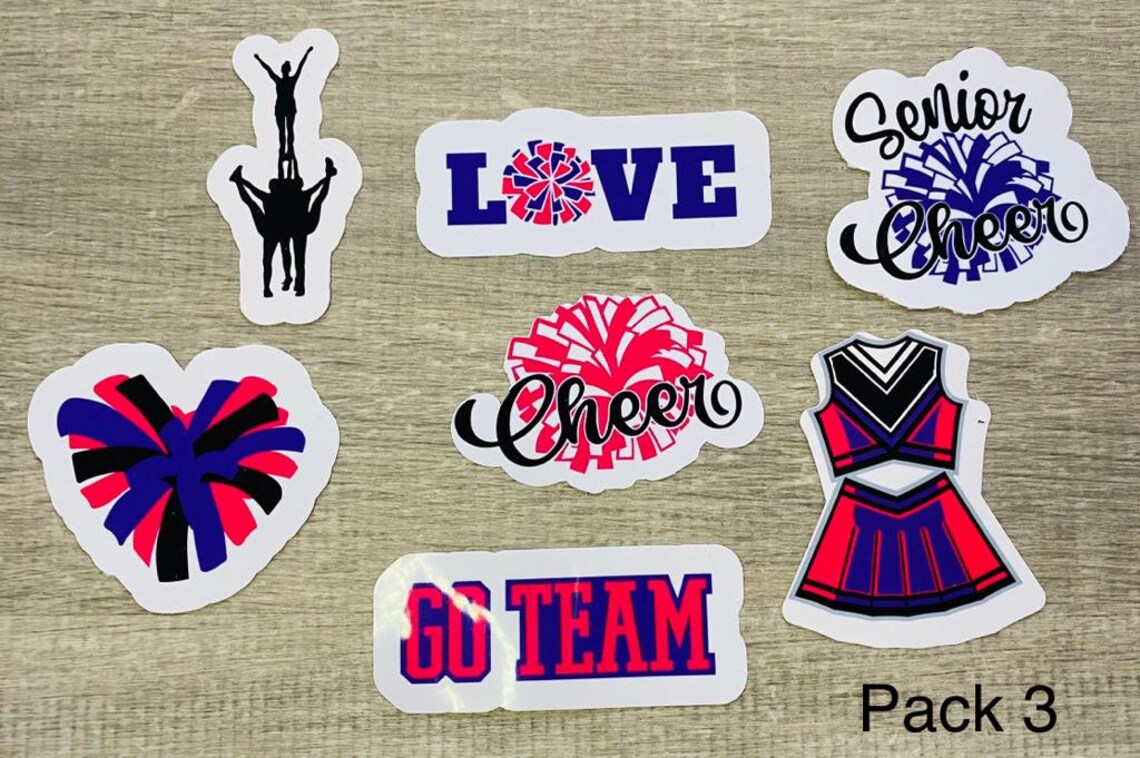 Cheerleading Stickers - Etsy