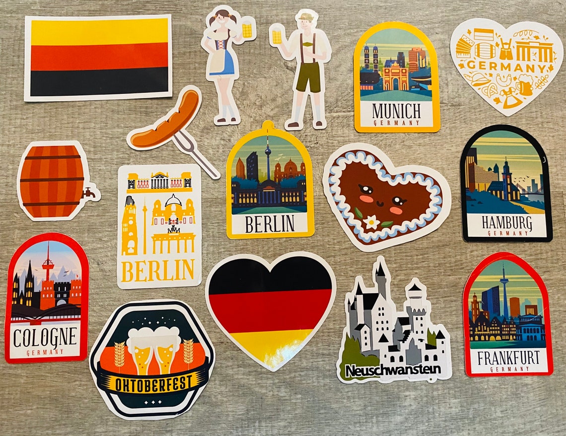 Germany Stickers - Etsy
