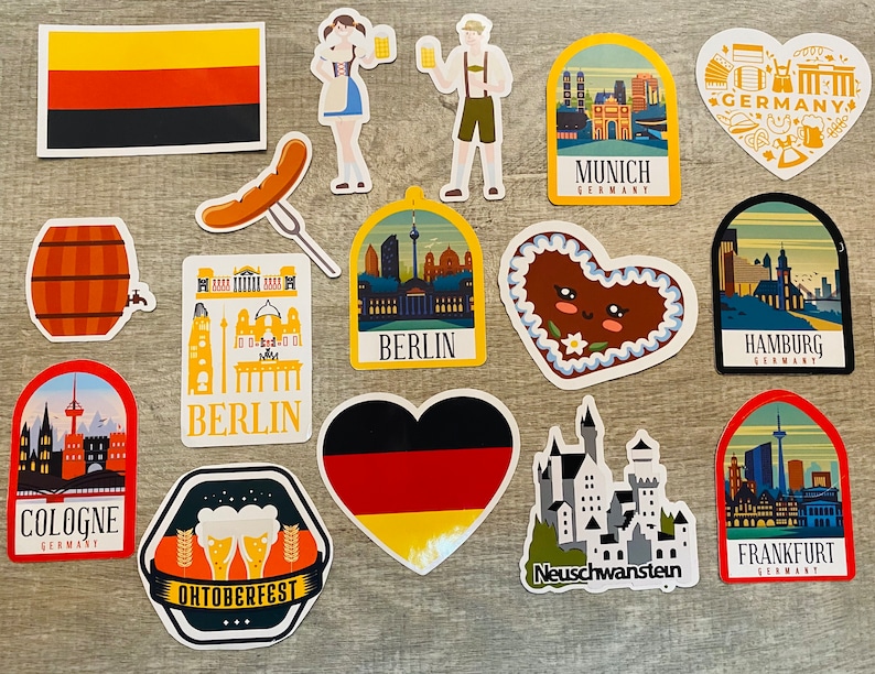 Germany Stickers - Etsy