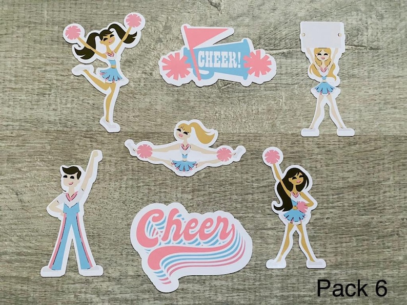 Cheerleading Stickers - Etsy