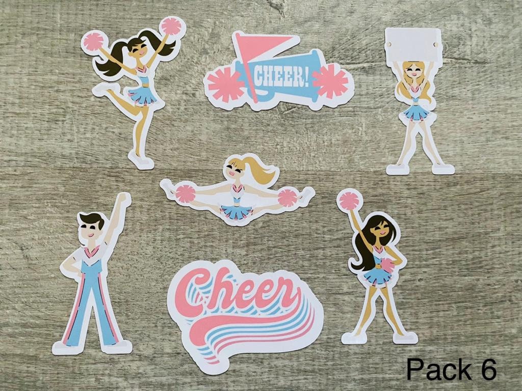 Cheerleading Stickers - Etsy