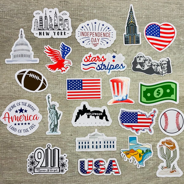 Usa Stickers - Etsy