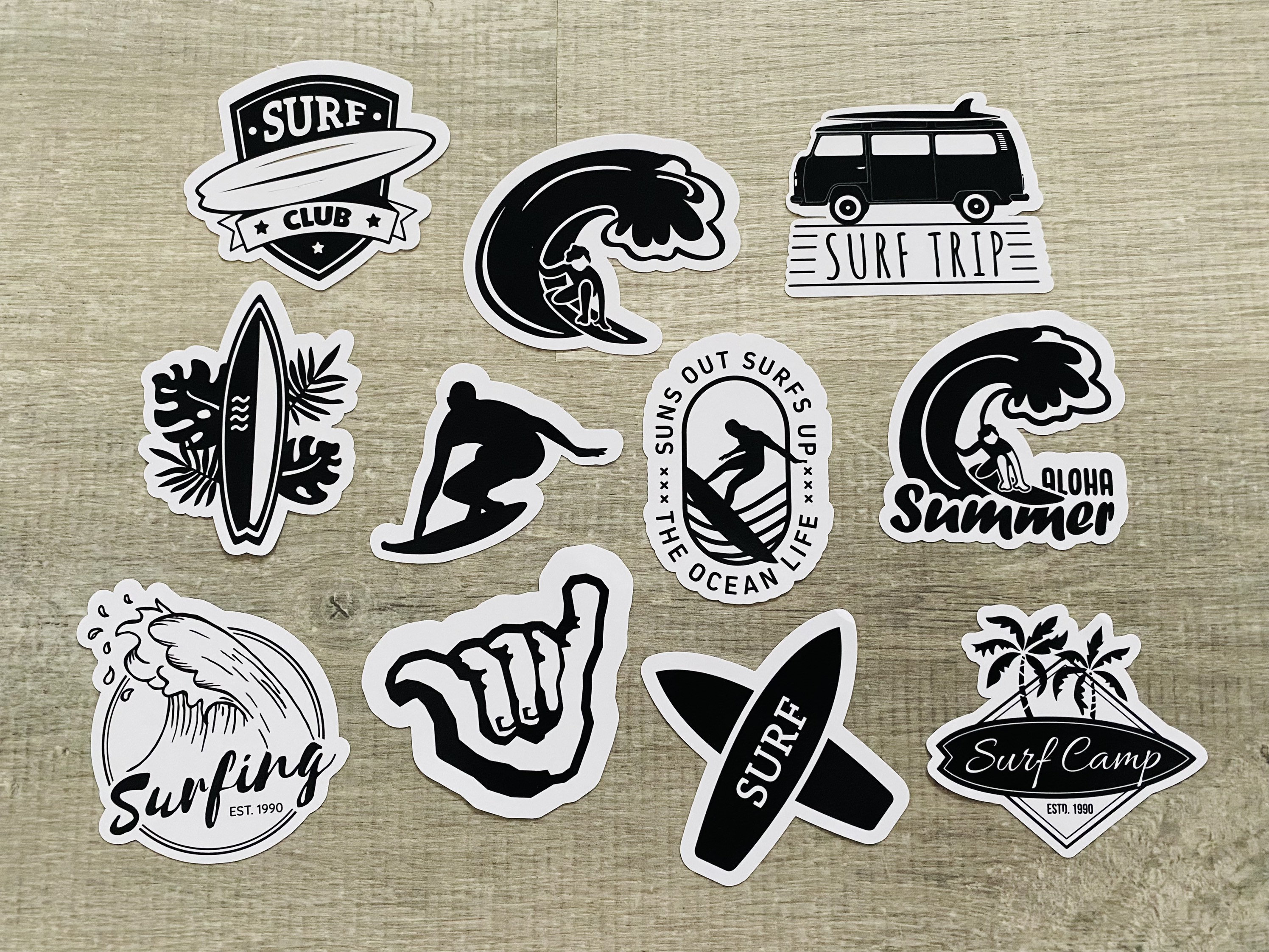 Surf Stickers - Etsy