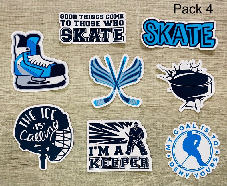 Ice Hockey Stickers - Etsy