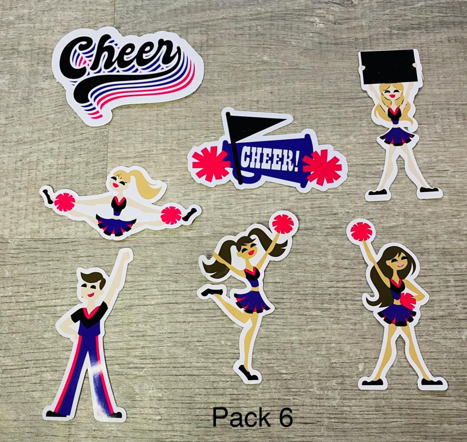 Cheerleading Stickers - Etsy