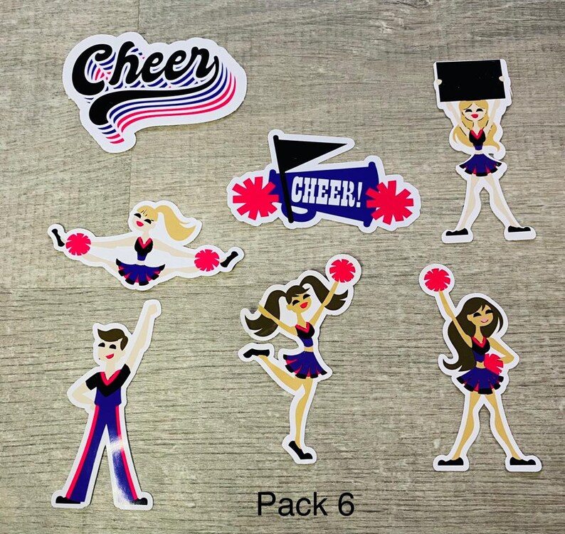 Cheerleading Stickers - Etsy
