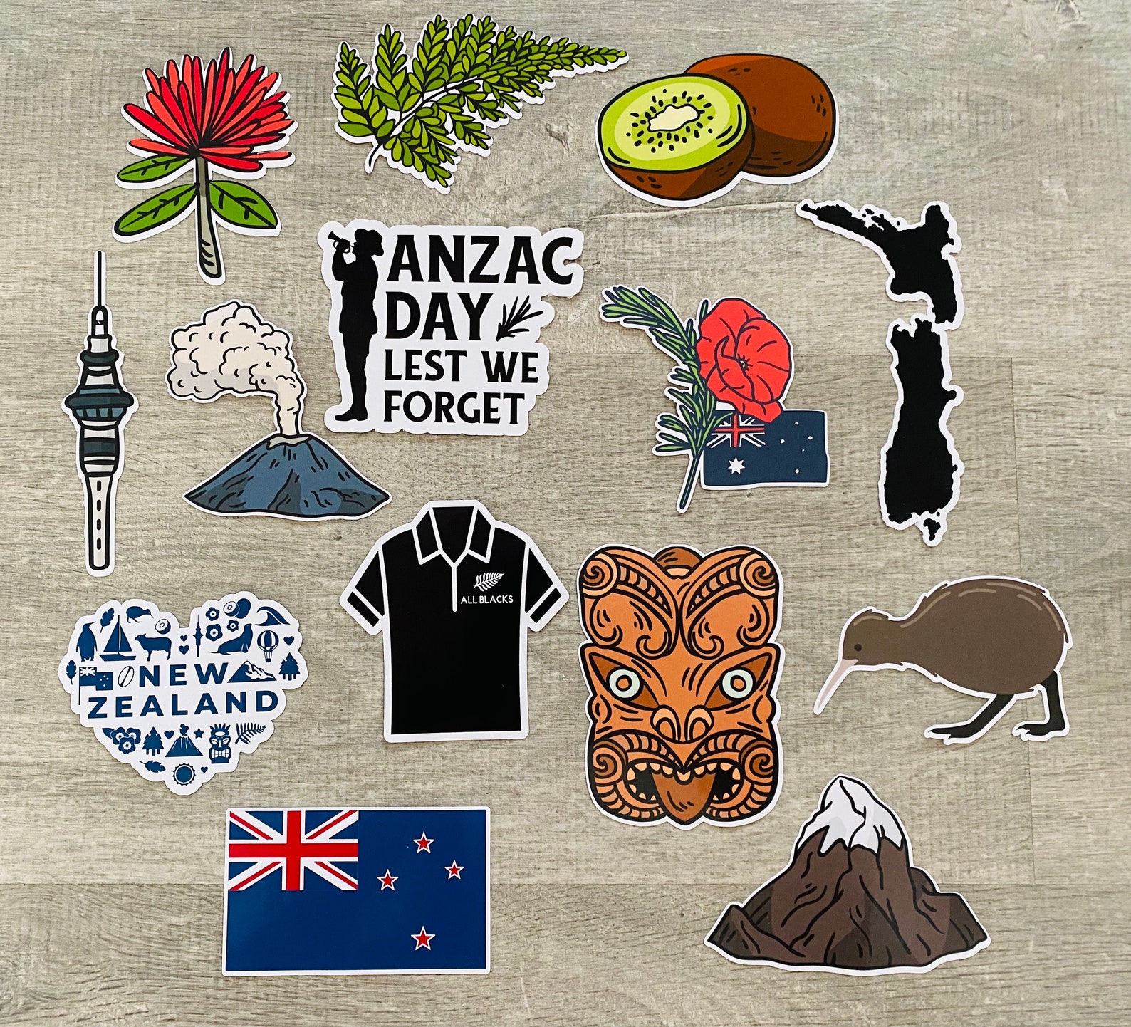 New Zealand Stickers - Etsy