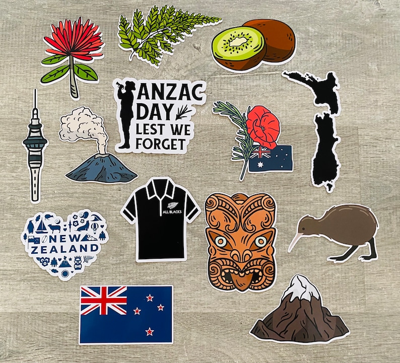 New Zealand Stickers - Etsy