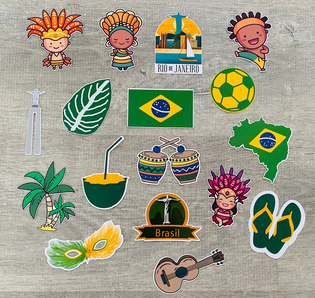 Brazil Stickers - Etsy