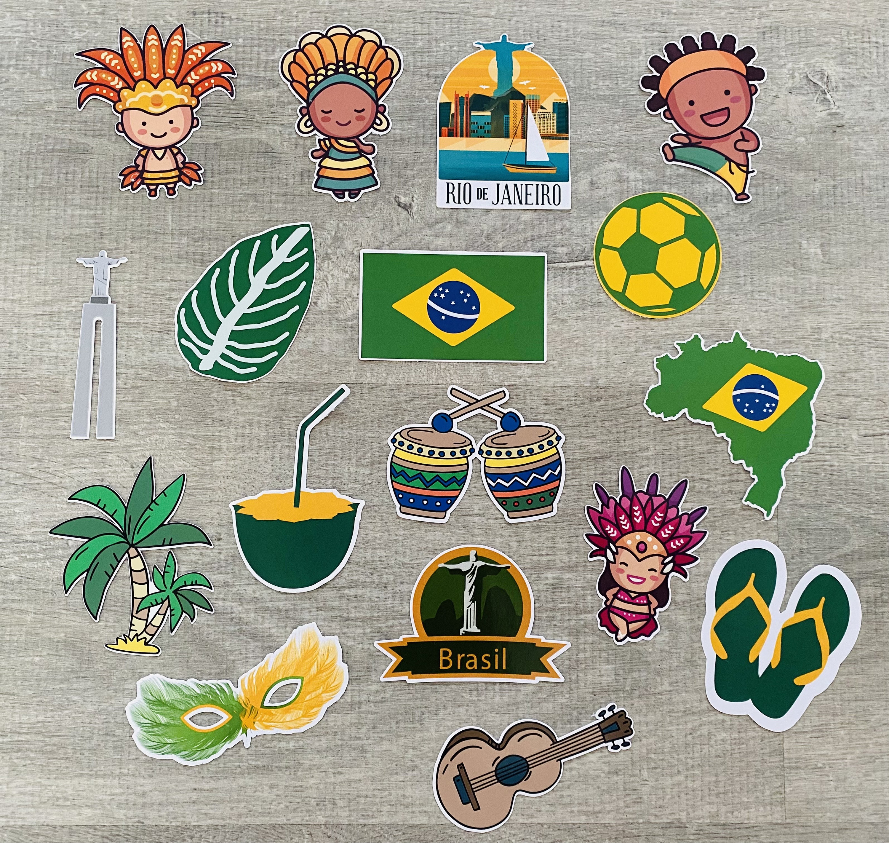 Brazil Stickers - Etsy