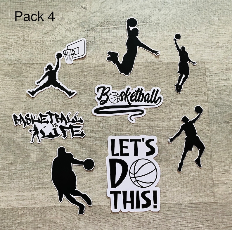 Basketball Stickers - Etsy