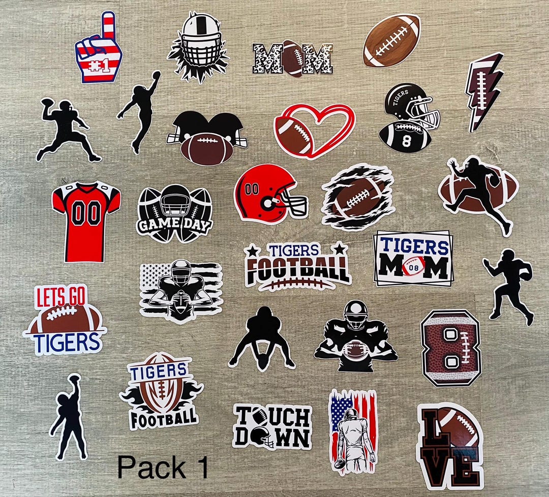 American Football Stickers Personalised - Etsy