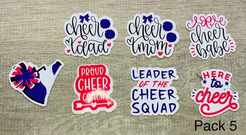 Cheerleading Stickers - Etsy