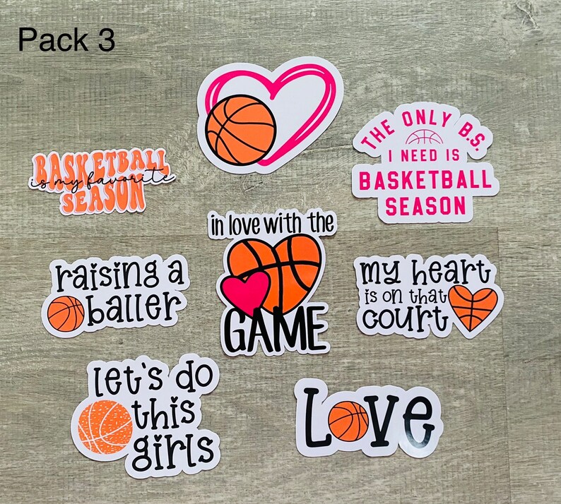 Basketball Stickers - Etsy