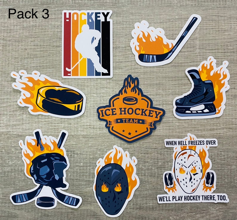 Ice Hockey Stickers - Etsy