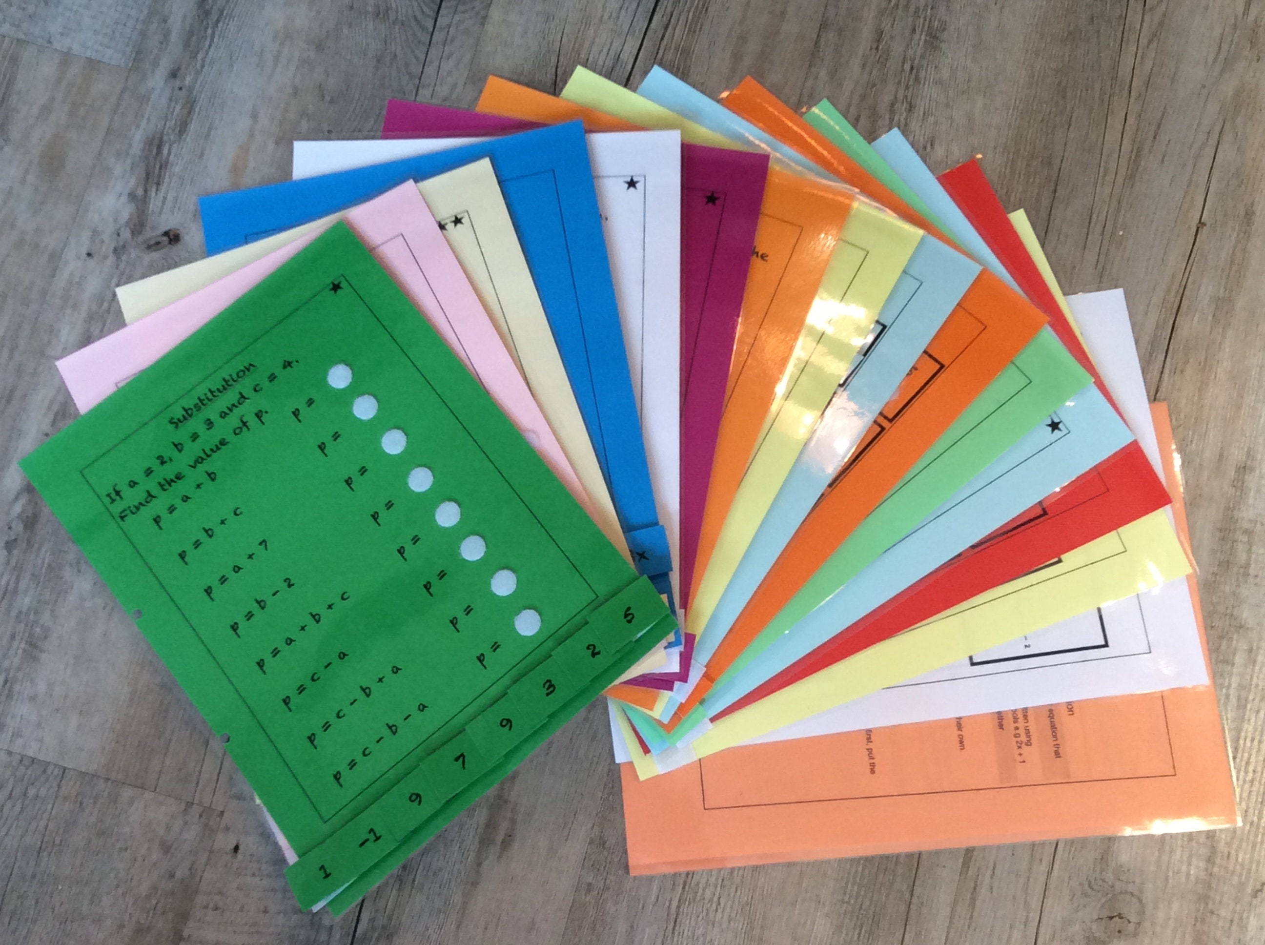 Digital Download - Algebra Learning Folder - Etsy