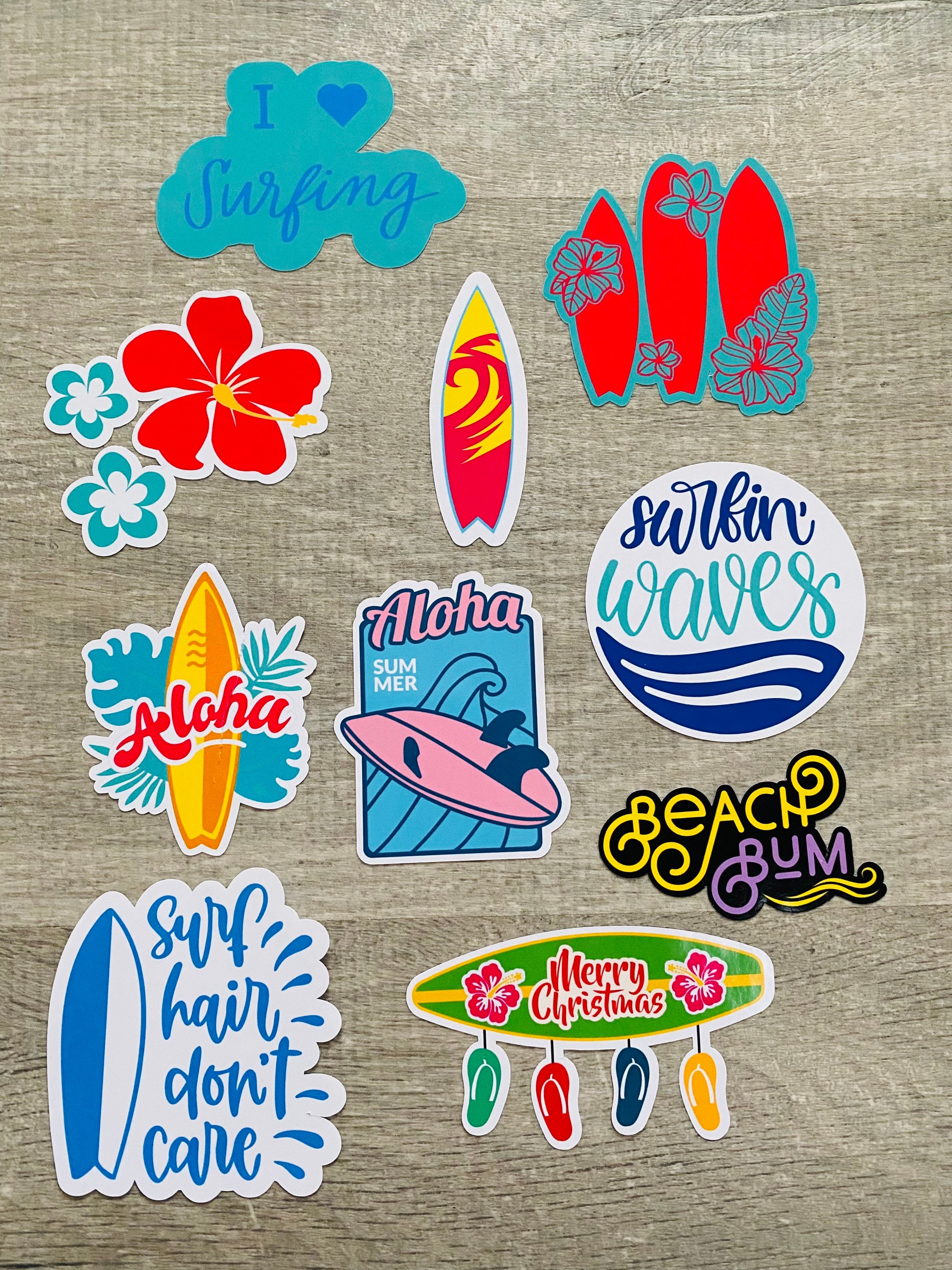 Surf Stickers - Etsy