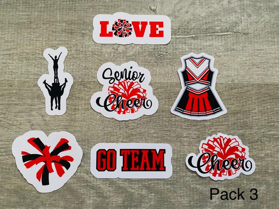 Cheerleading Stickers - Etsy
