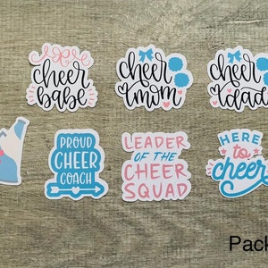 Cheerleading Stickers - Etsy