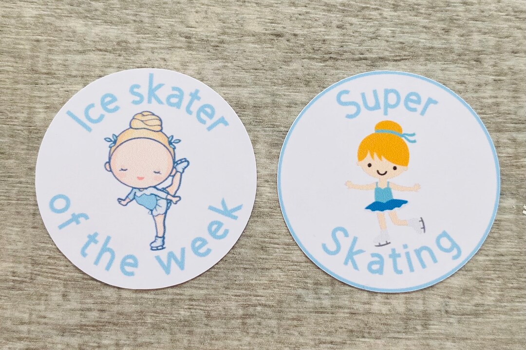 Ice-skating Praise Reward Stickers for Ice Skaters. - Etsy