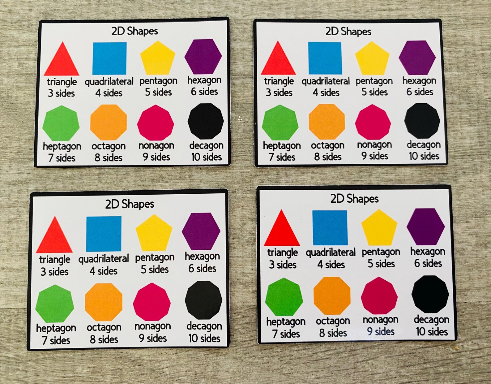 Primary/gcse Maths 2D/3D Shape Stickers - Etsy
