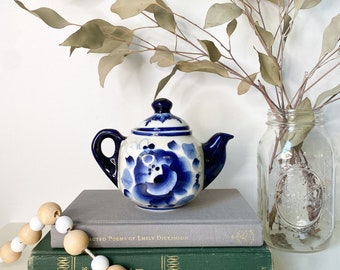 Russian Ceramic Blue White - Etsy