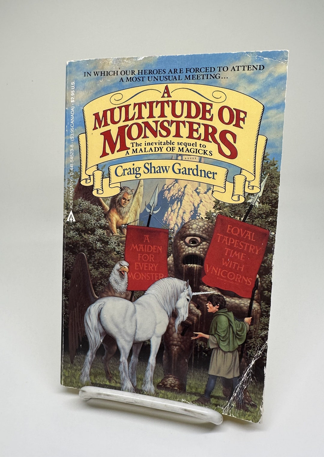 A Multitude of Monsters - Craig Shaw Gardner - 1986 Ace Paperback - Etsy